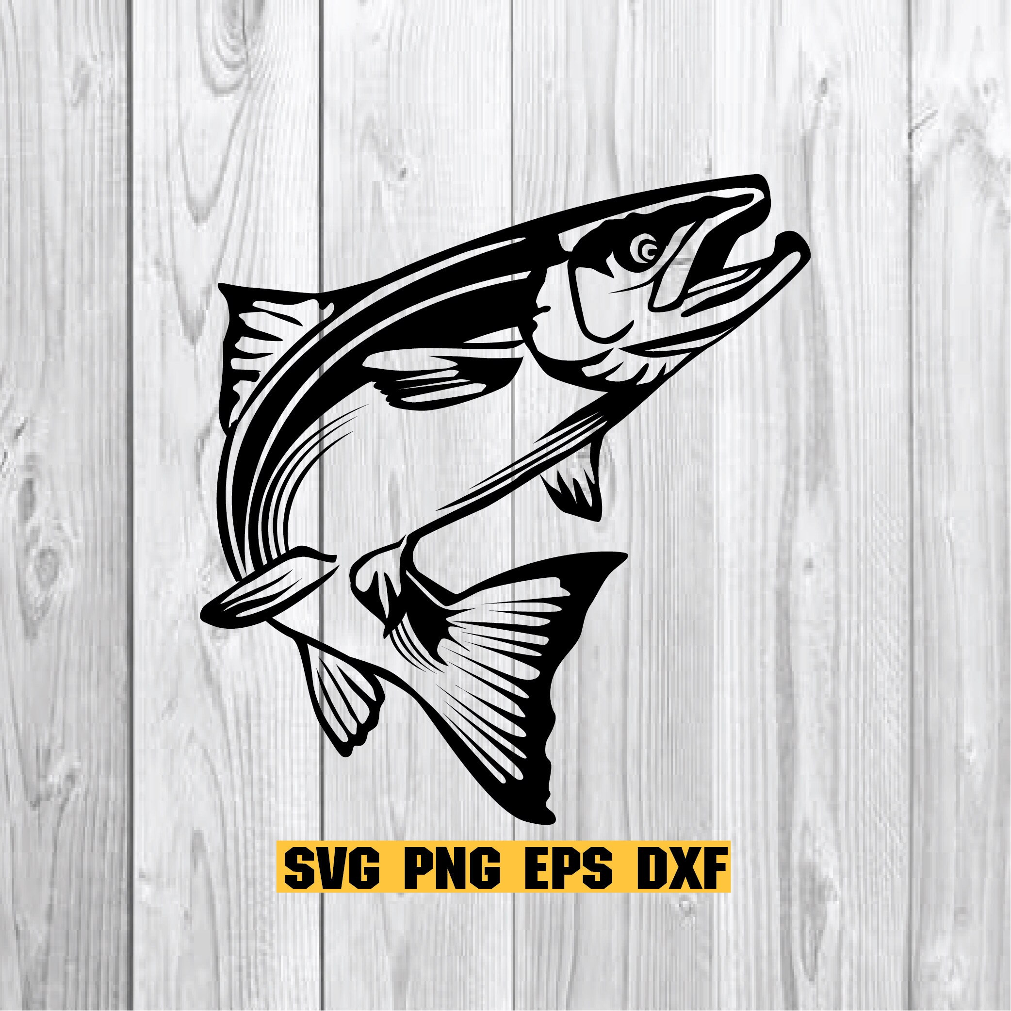 Salmon SVG , Fish Monogram , Fishing Name Plate , Pink Sockeye Chinook ...
