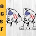 Patriotic Labrador Retriever With USA Flag Glasses Svg, Labrador ...