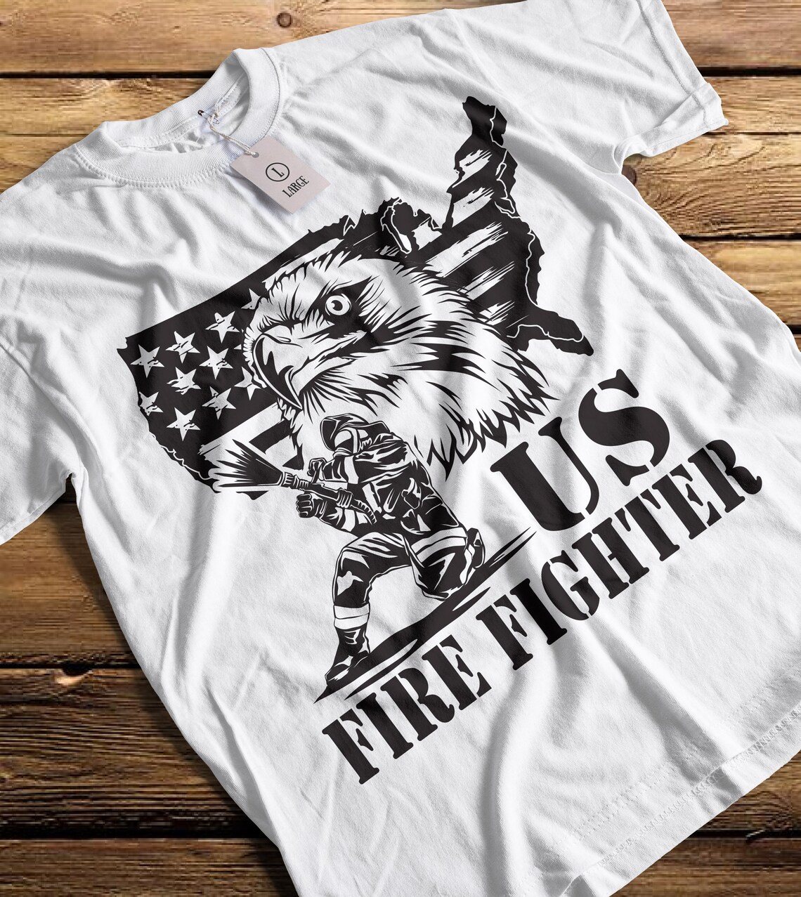 US Eagle Fire Fighter Svg , American Eagle Svg , Fire Fighter Clipart ...