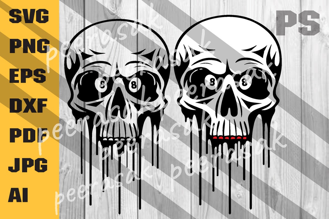 8-ball Skull Skeleton Svg, Billiards SVG, Billiards PNG, Snooker Svg ...