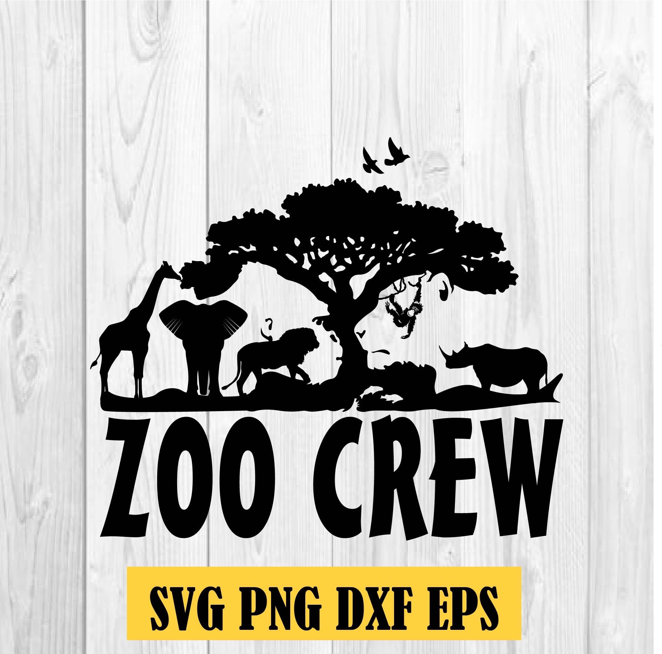Zoo Crew Svg Clip Art Teacher Shirt Svg Squad Svg Crew Svg | Etsy