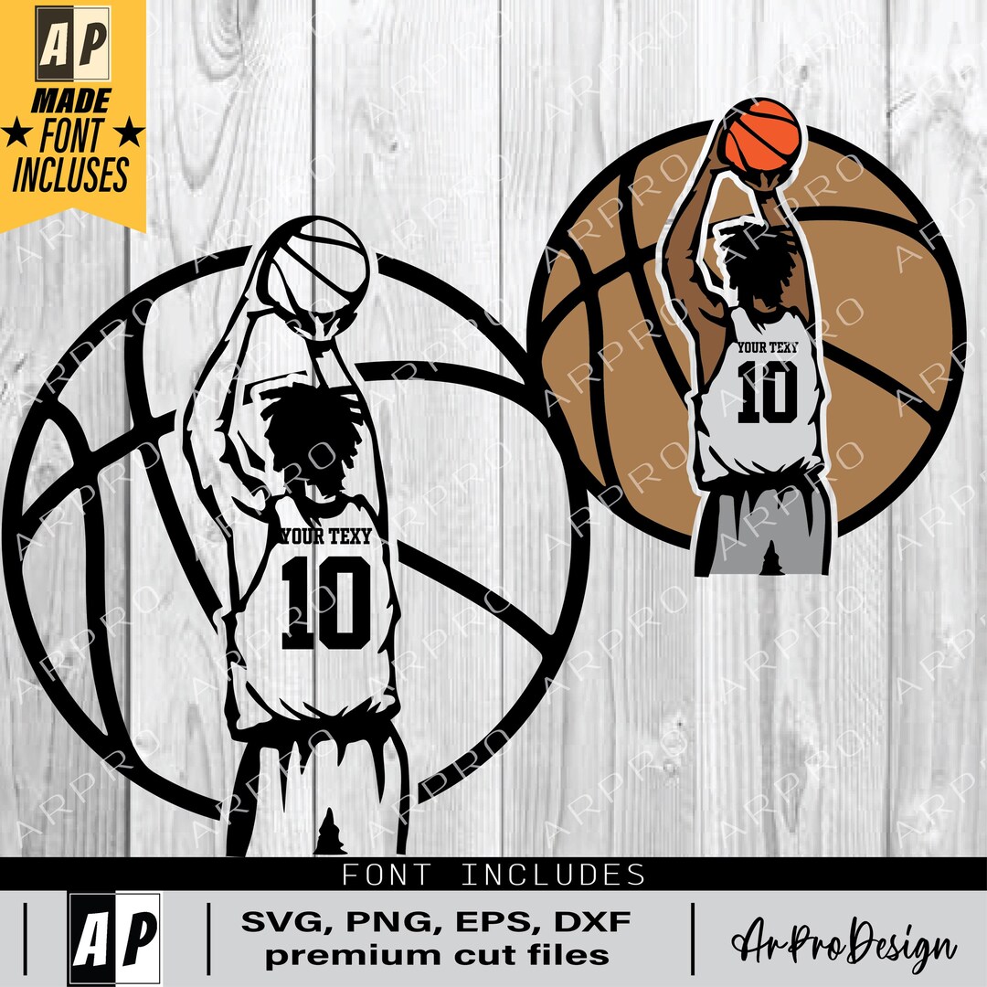 Basketball Name SVG, Colored Layers, Basketball SVG, Basketball Player ...