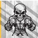 Boxing Skeleton SVG, Skull Boxer SVG, Skull Svg, Sports Knockout ...