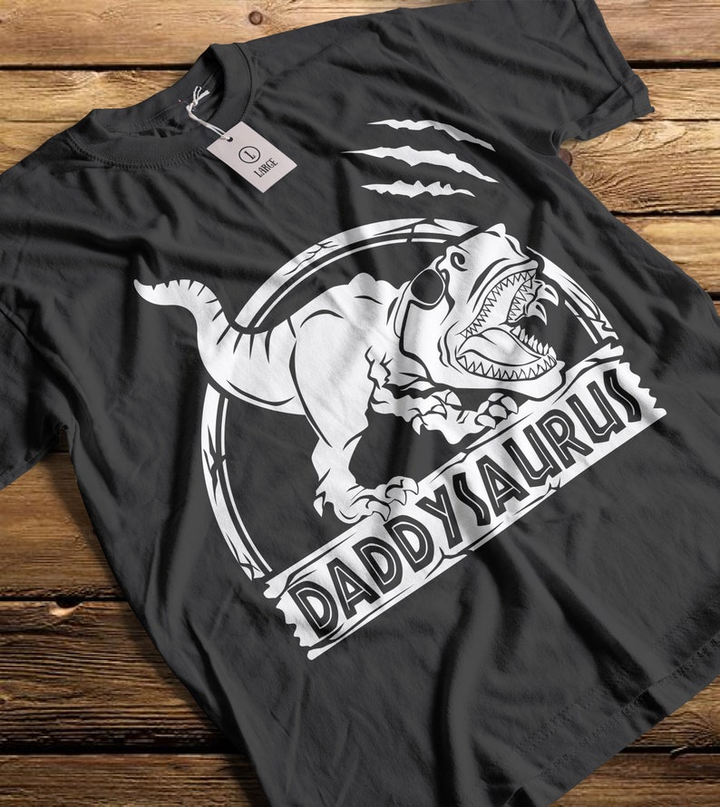 Daddysaurus Svg, Saurus Rex Svg Dxf, Papa Saurus T-rex Dinosaur Shirt ...