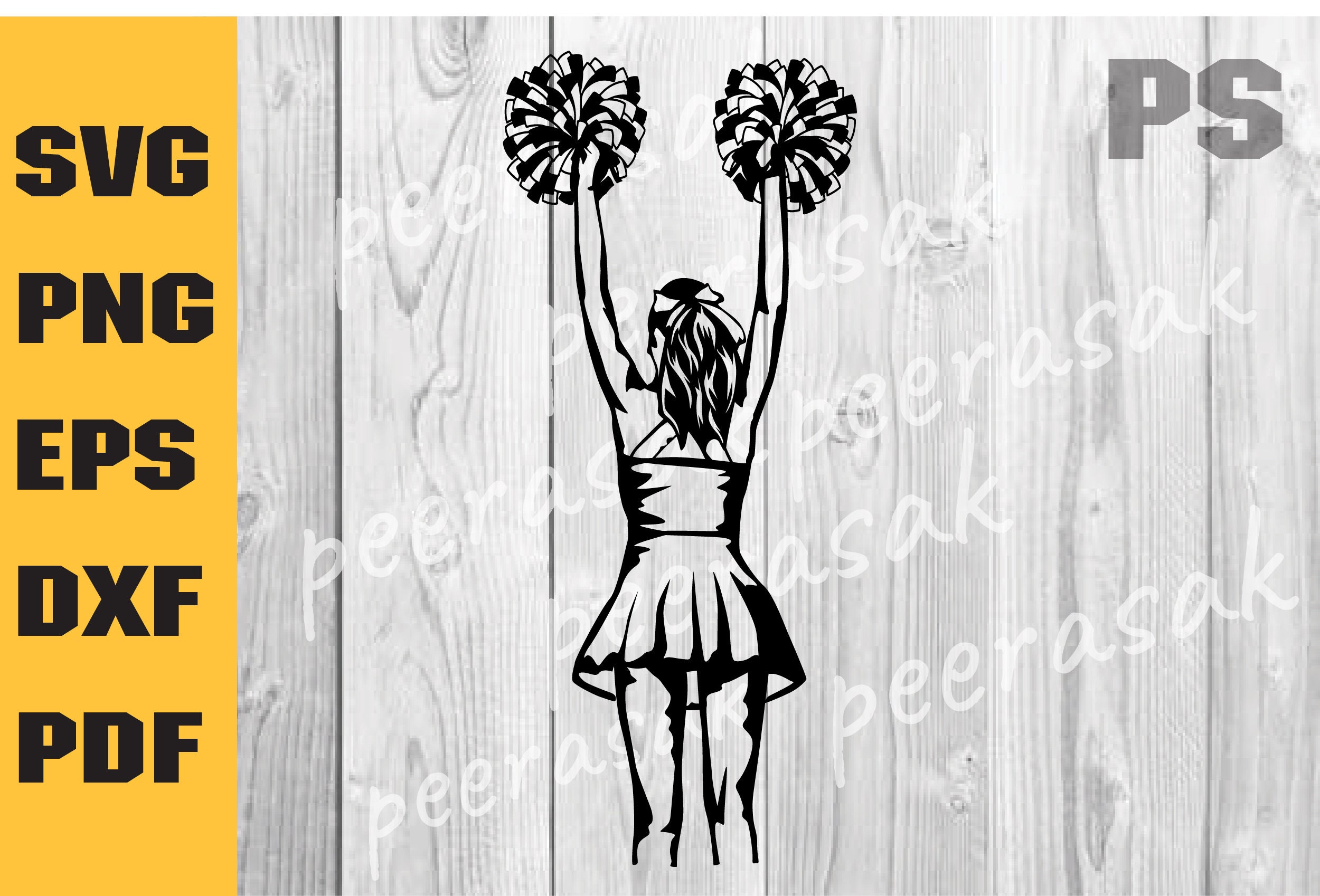 Cheerleader SVG, Colored Layers, Cheerleading Svg Bundle, Cheer Mom Svg ...