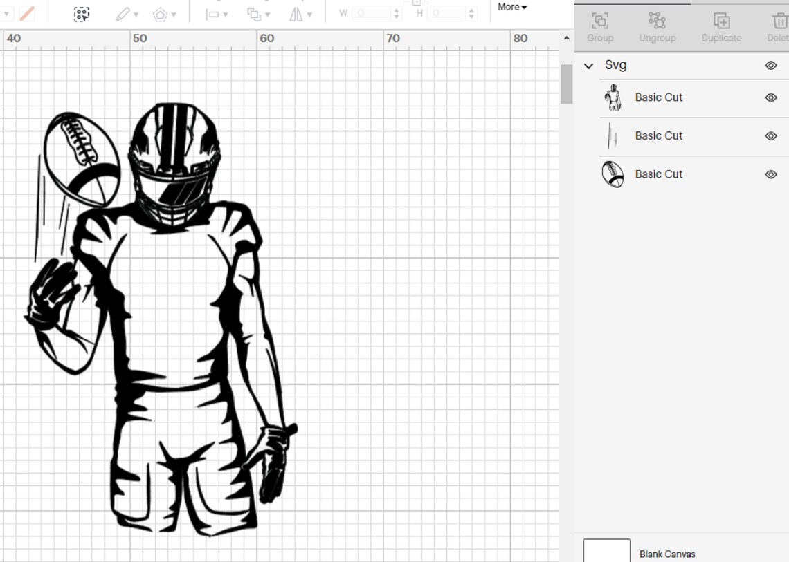 Football Player Svg Football Svg Colored Layers Football - Etsy