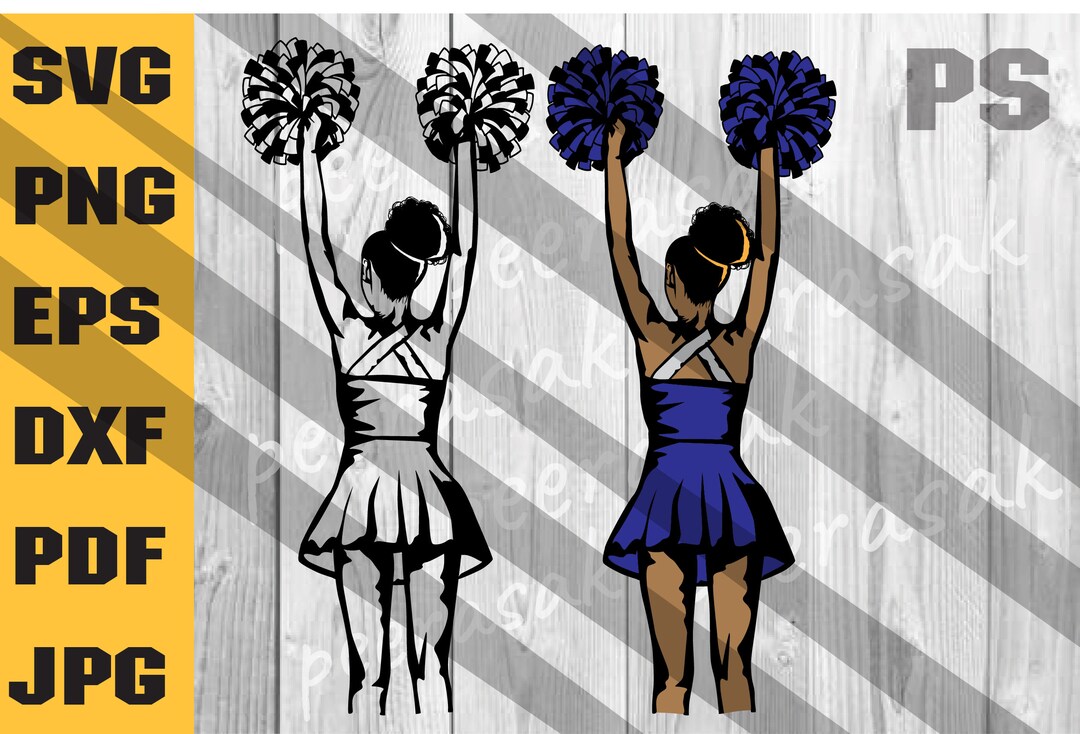 Cheerleader SVG, Colored Layers, Cheerleading Svg Bundle, Cheer Mom Svg ...
