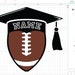 Senior Football Svg, Senior Template, Graduate Template, Football Svg ...