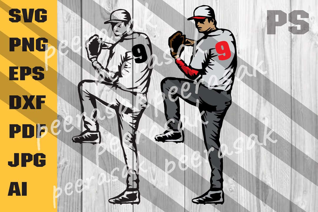 Baseball Pitcher Svg, Baseball Player SVG, Baseball Monogram for ...