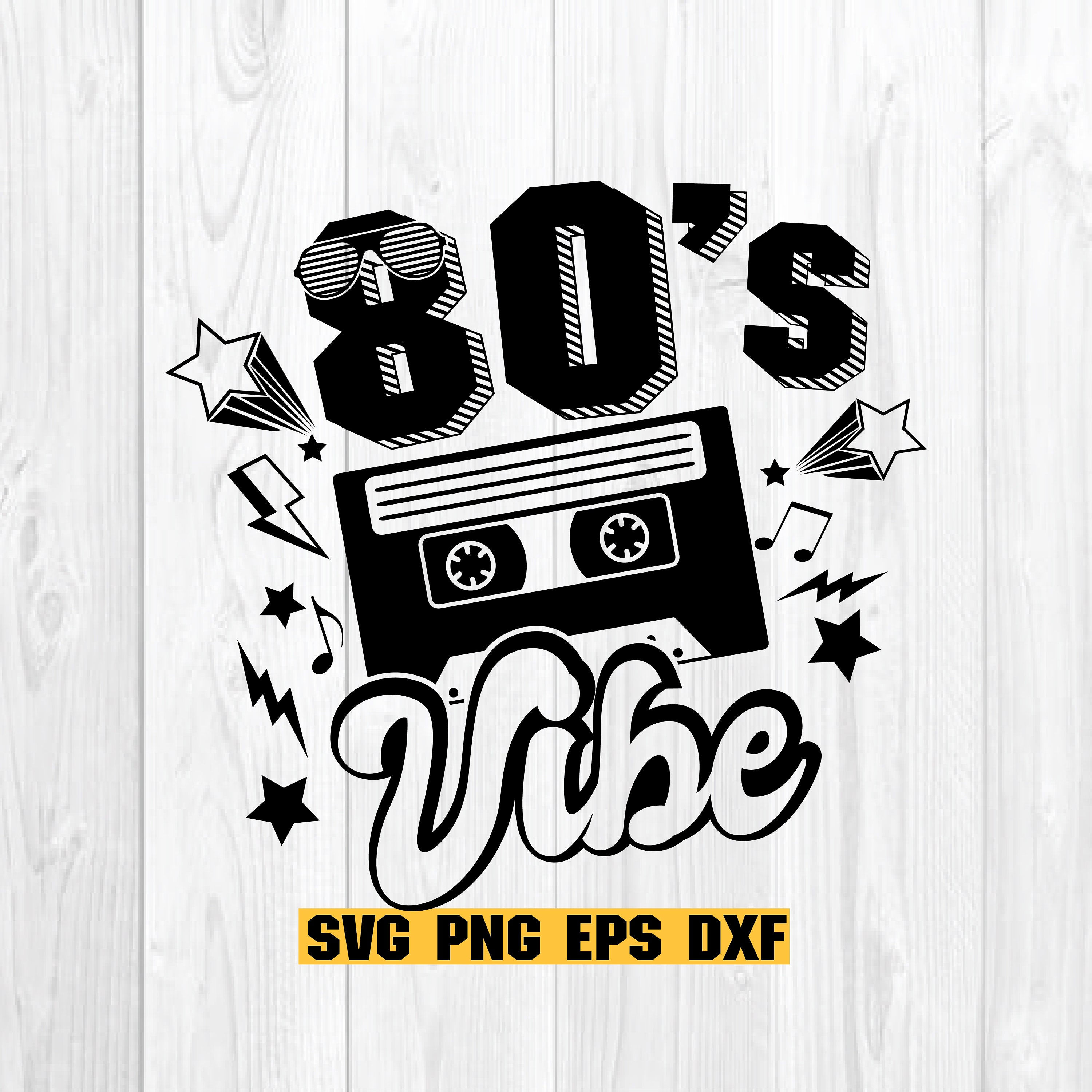 80s Svg 80s Vibe Svg 80s Vintage 1980s Music Lover Svg - Etsy