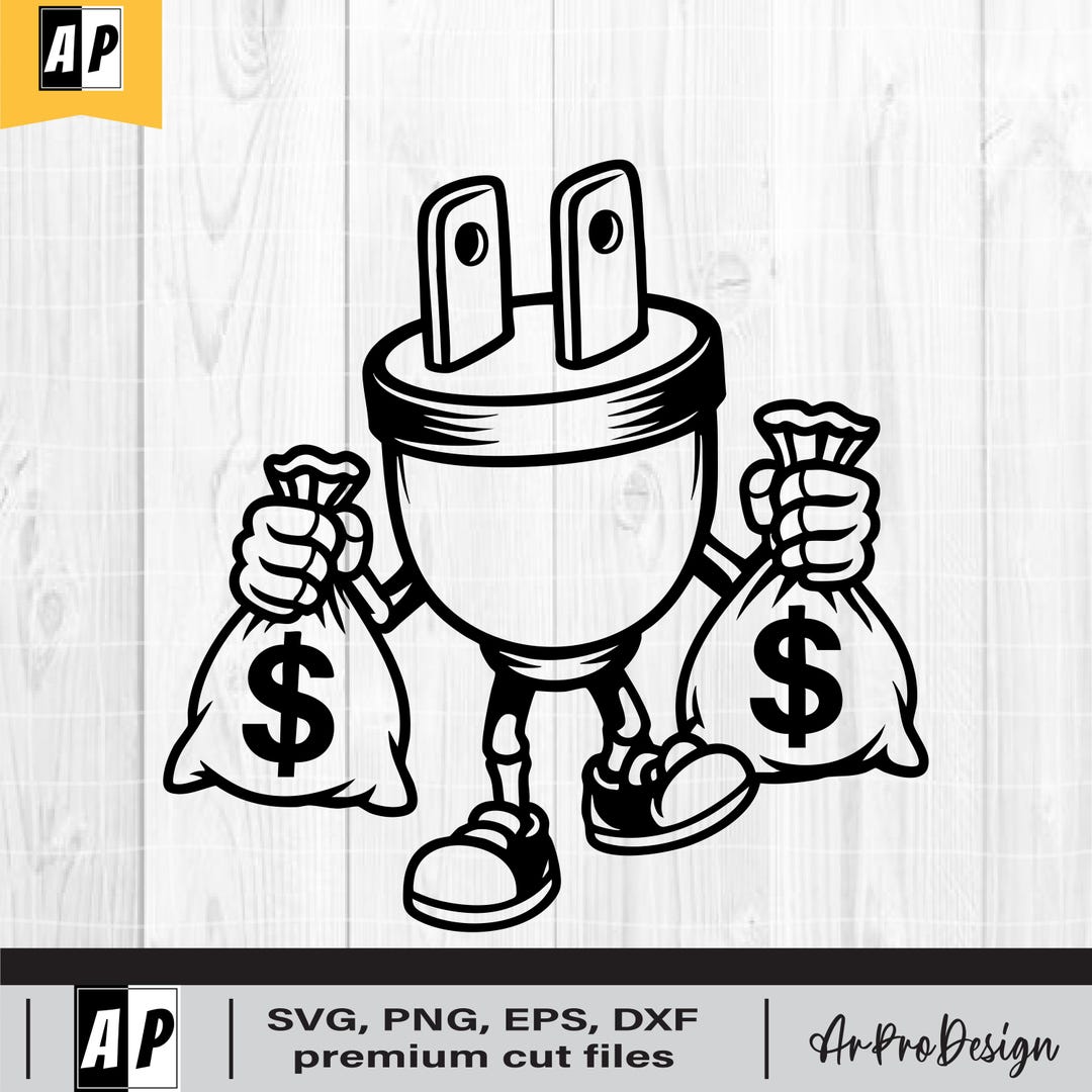 Electrical Plug Money Bag SVG, Hip Hop Rapper Gangster Svg, Scar Face ...