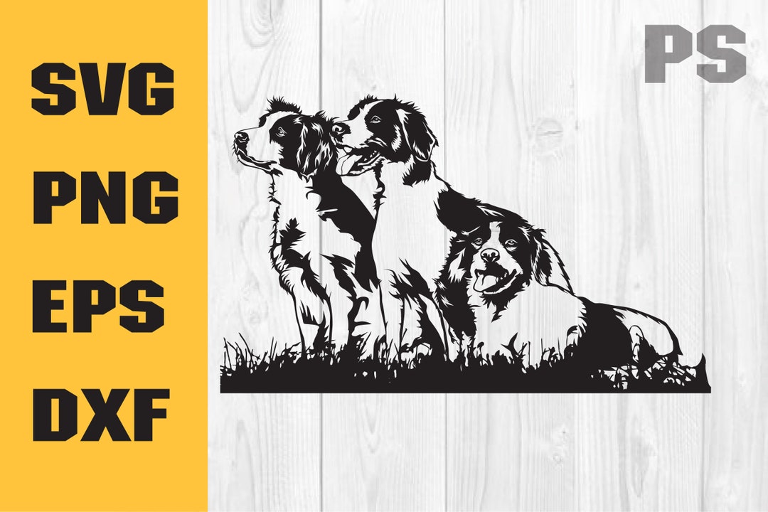 Brittany Spaniel Svg, Dog Svg Files for Cricut, Cute Face Head,hunting ...