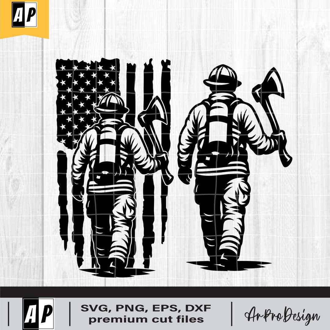 US Fire Fighter Svg, Fireman Svg, Firefighter Dad Svg, Firefighter ...