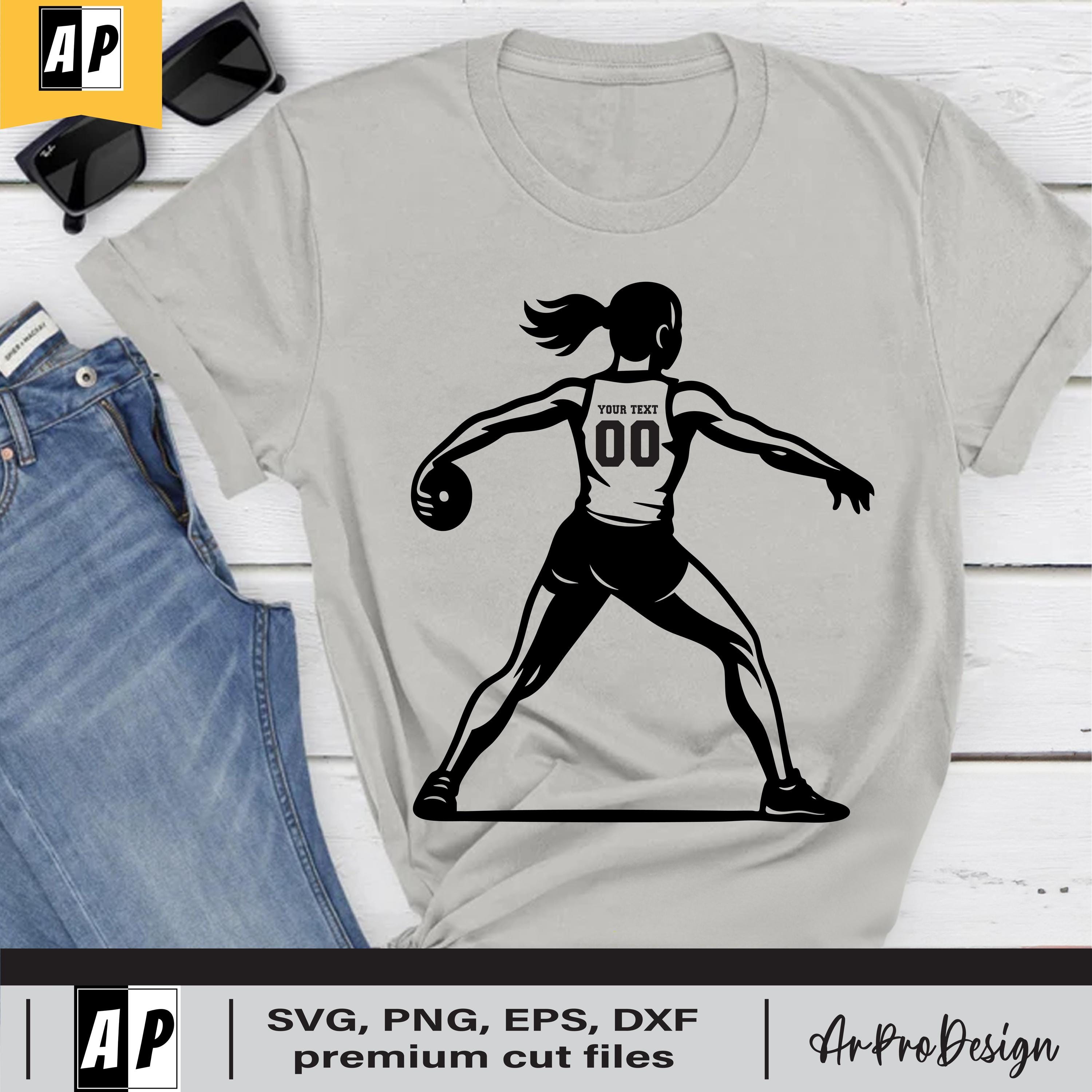 Female Discus Thrower Svg, Woman Athlete Silhouette, Track and Field ...