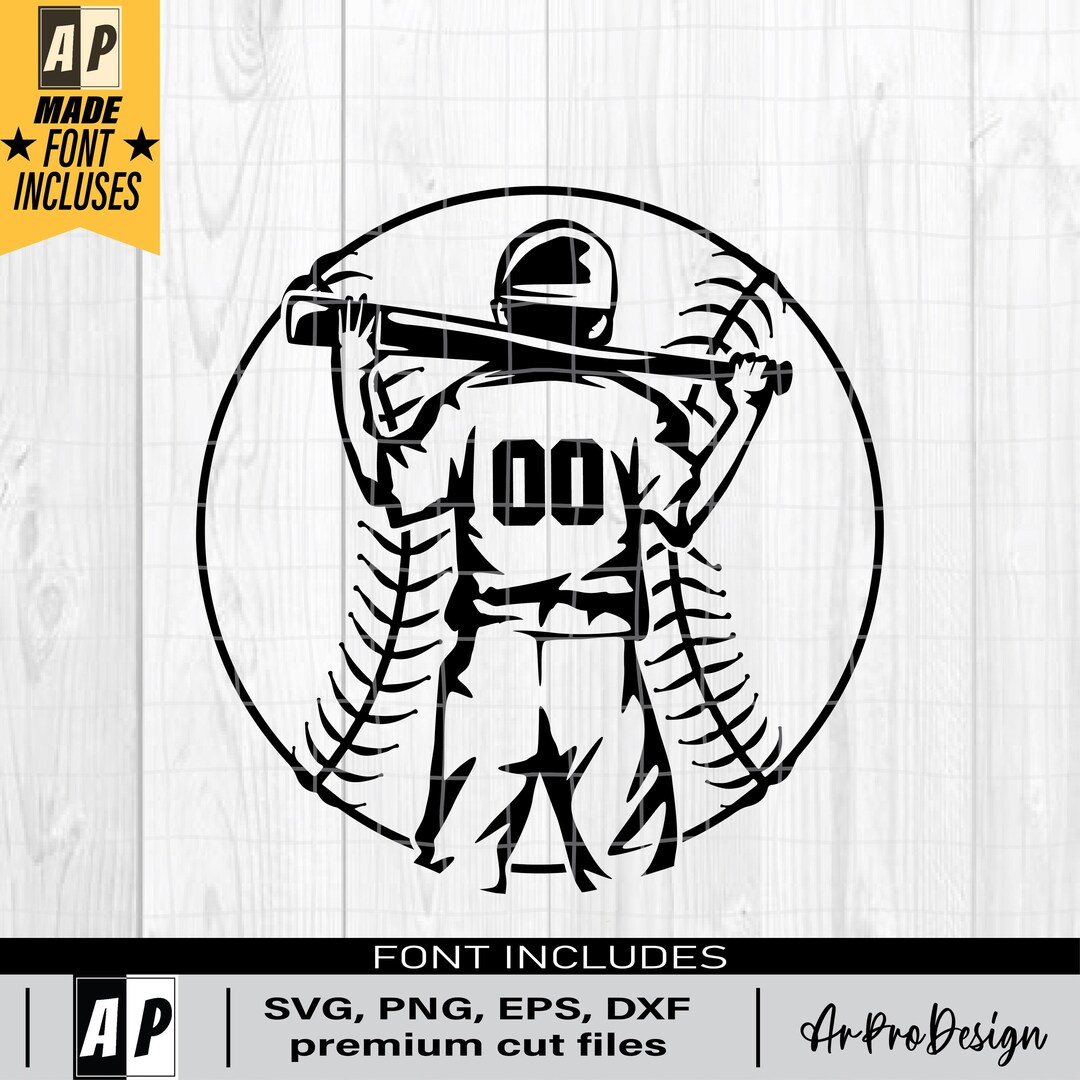 Baseball Boy Player SVG, Baseball Player SVG, Colored Layers, Baseball ...