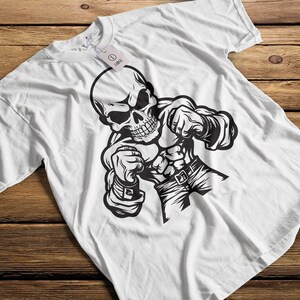 Boxing Skeleton SVG, Skull Boxer SVG, Skull Svg, Sports Knockout ...