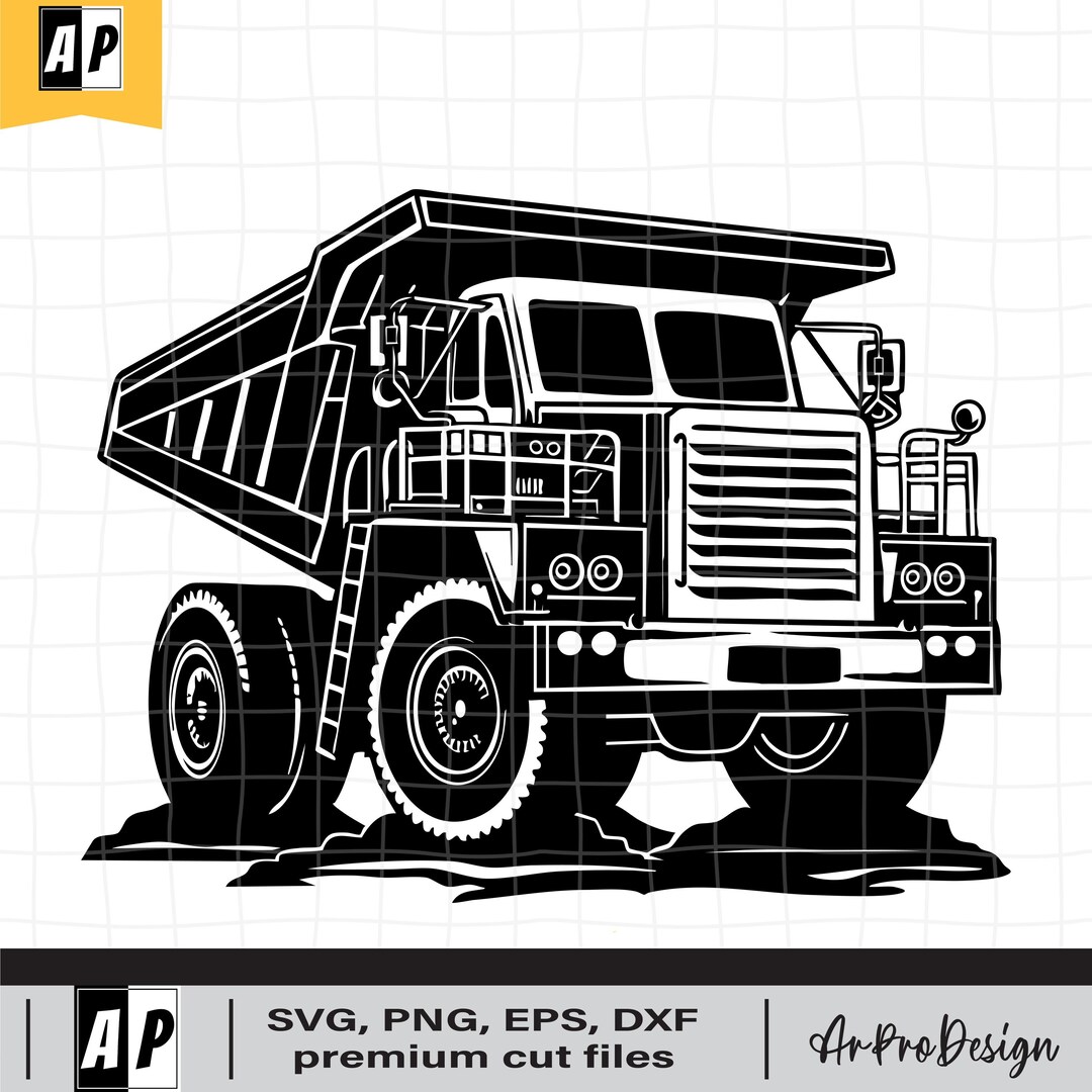Large Quarry Truck Svg, Haul Trucks Svg, Mining Truck Svg, Industrial ...