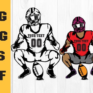 Football Player Svg, Football Svg, Colored Layers, Football Team ...