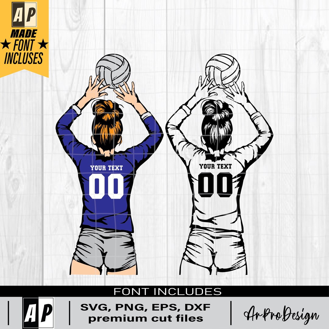 Volleyball Setter Player SVG, Volleyball Svg, Volleyball Girl Svg ...