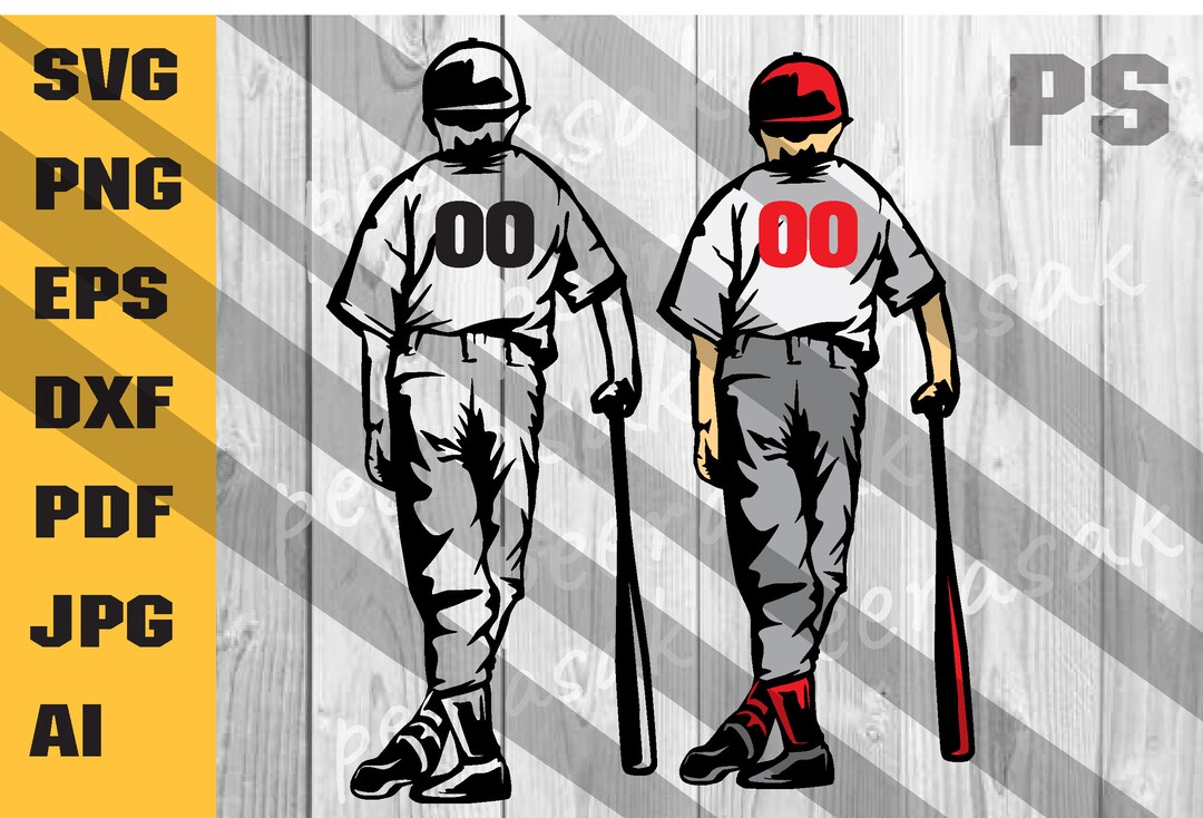 Baseball Boy Player SVG, Baseball Player SVG, Colored Layers, Baseball ...