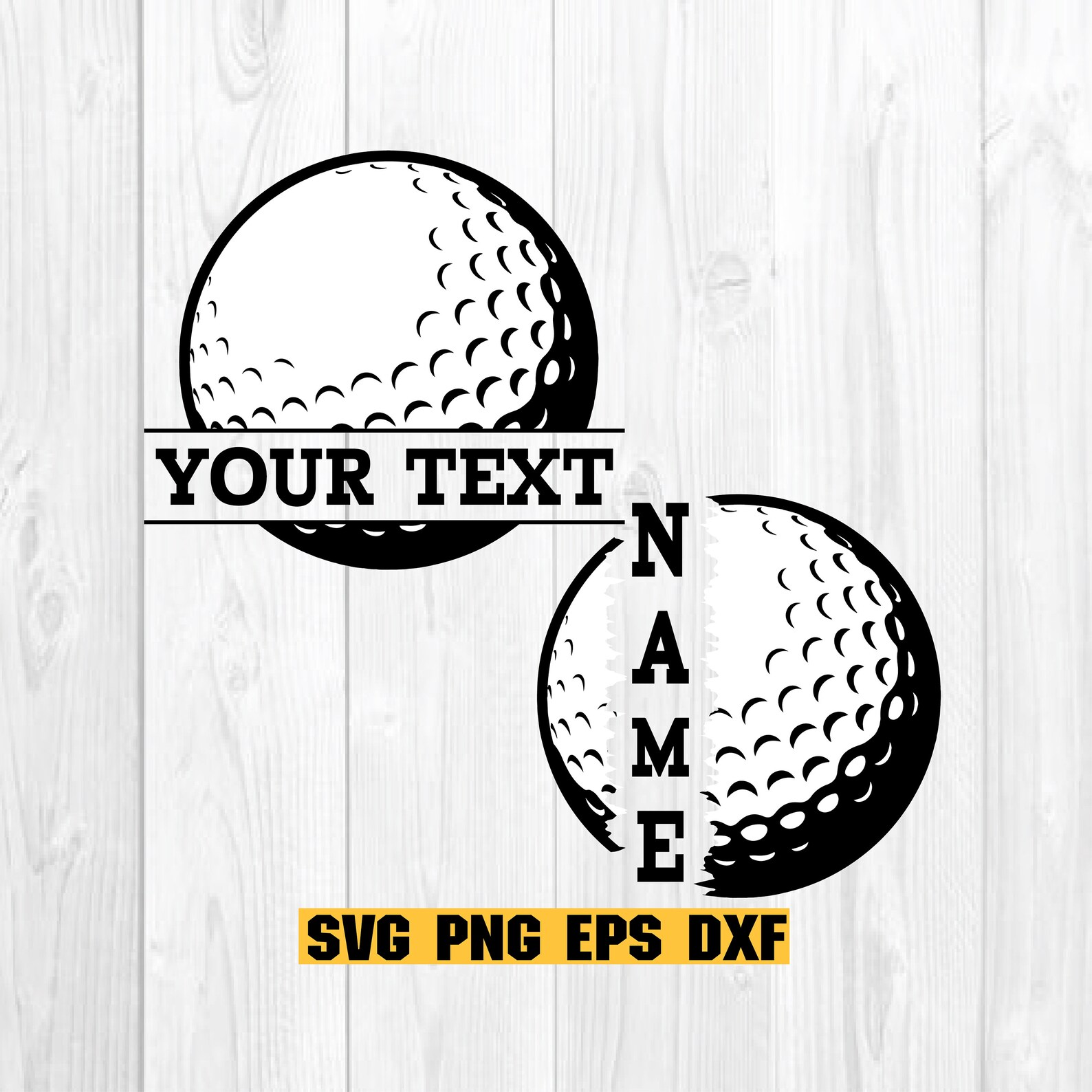 Golf Name SVG, Golf Svg, Last Name Svg, Svg Files for Cricut, Digital ...