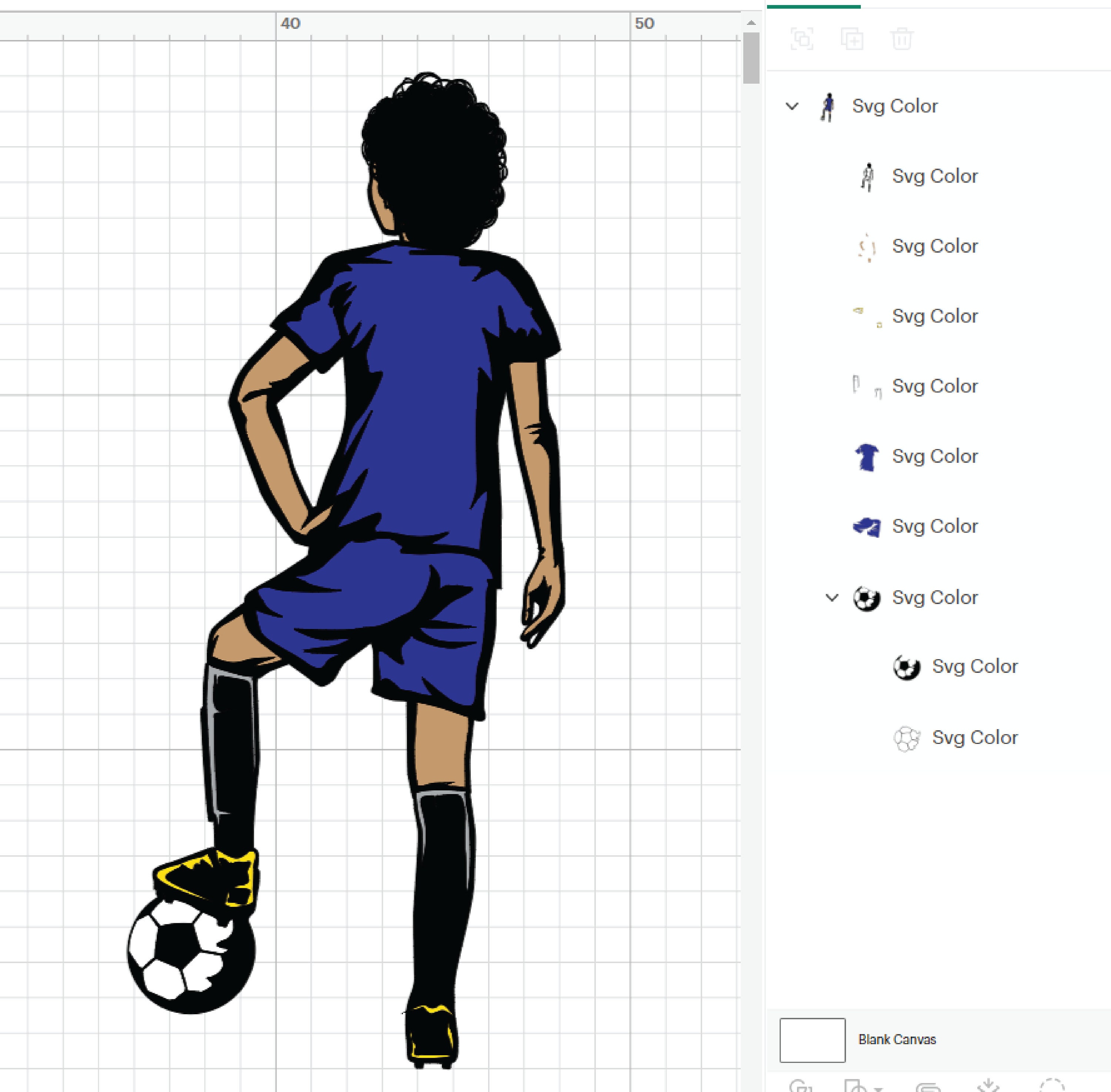 Soccer Girl Svg Soccer Girl Player Colored Layers Sports - Etsy