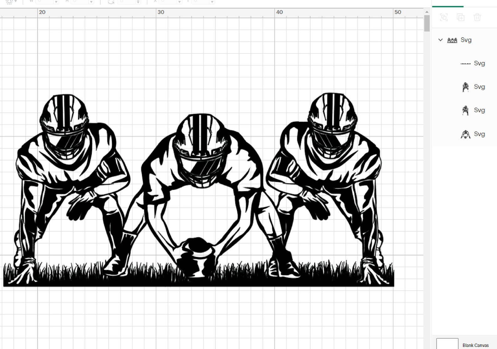 Football Team Svg, Football Player Svg, Football Svg, Colored Layers ...