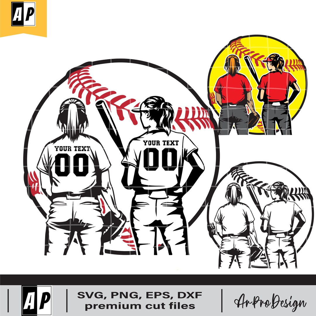 Ball Catcher Svg, Softball Player Svg, Personalized Name Svg, Softball ...