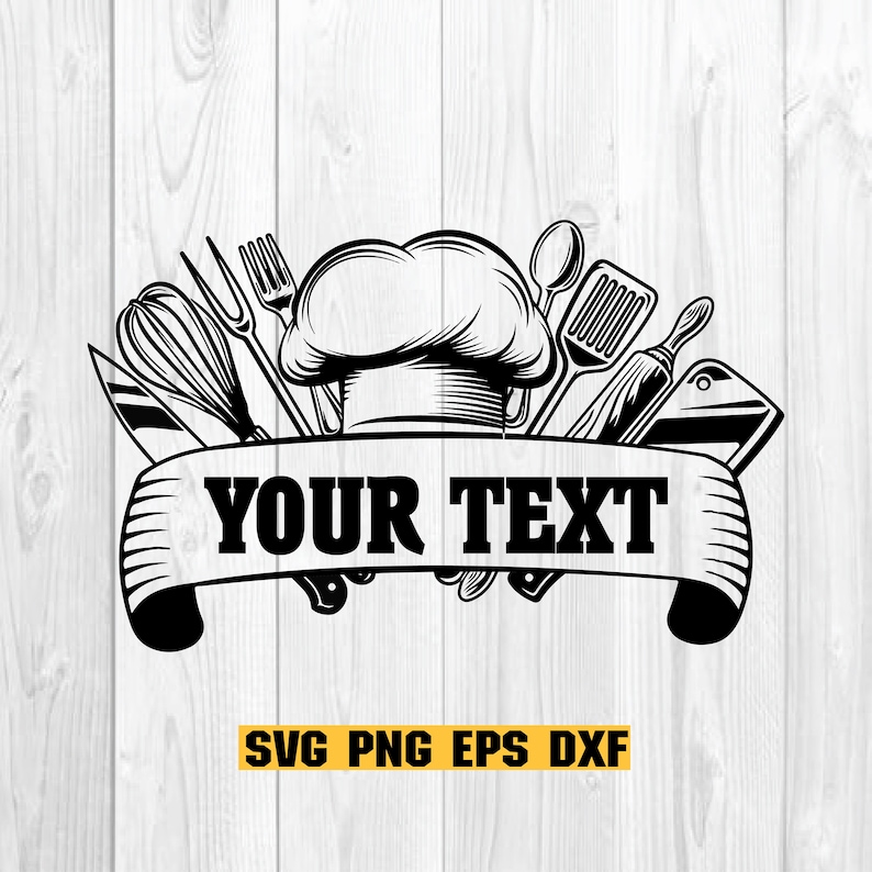 Chef Tools Svg Cooking Tools Svg Chef Logo Svg - Etsy