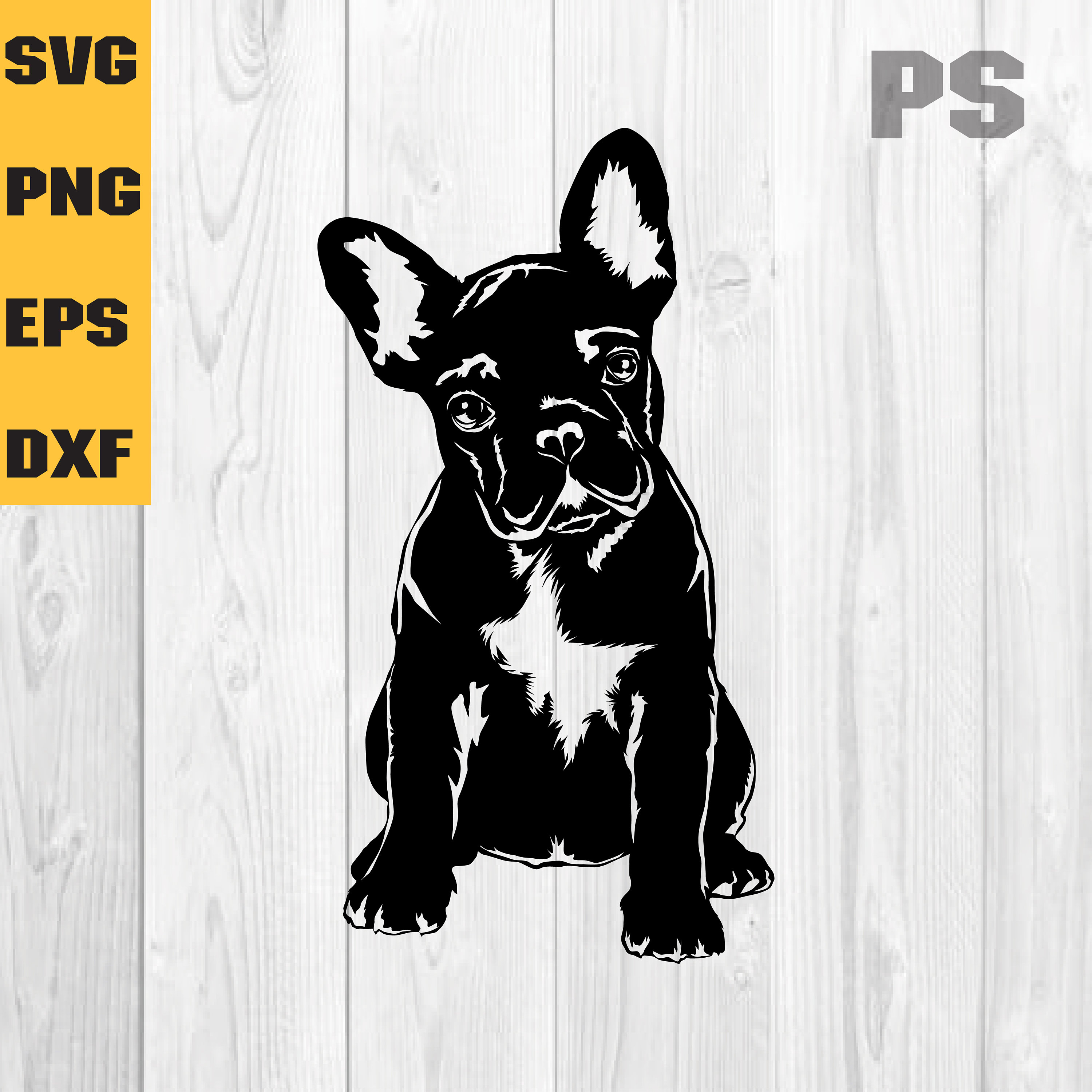 French Bulldog SVG Frenchie Clipart Dog Svg Breed Digital - Etsy