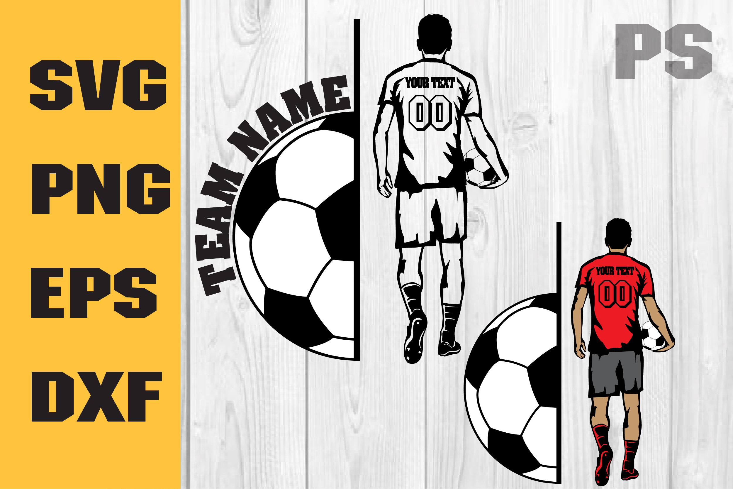 Soccer Player Svg Soccer Monogram Svg Soccer Clipart Soccer - Etsy