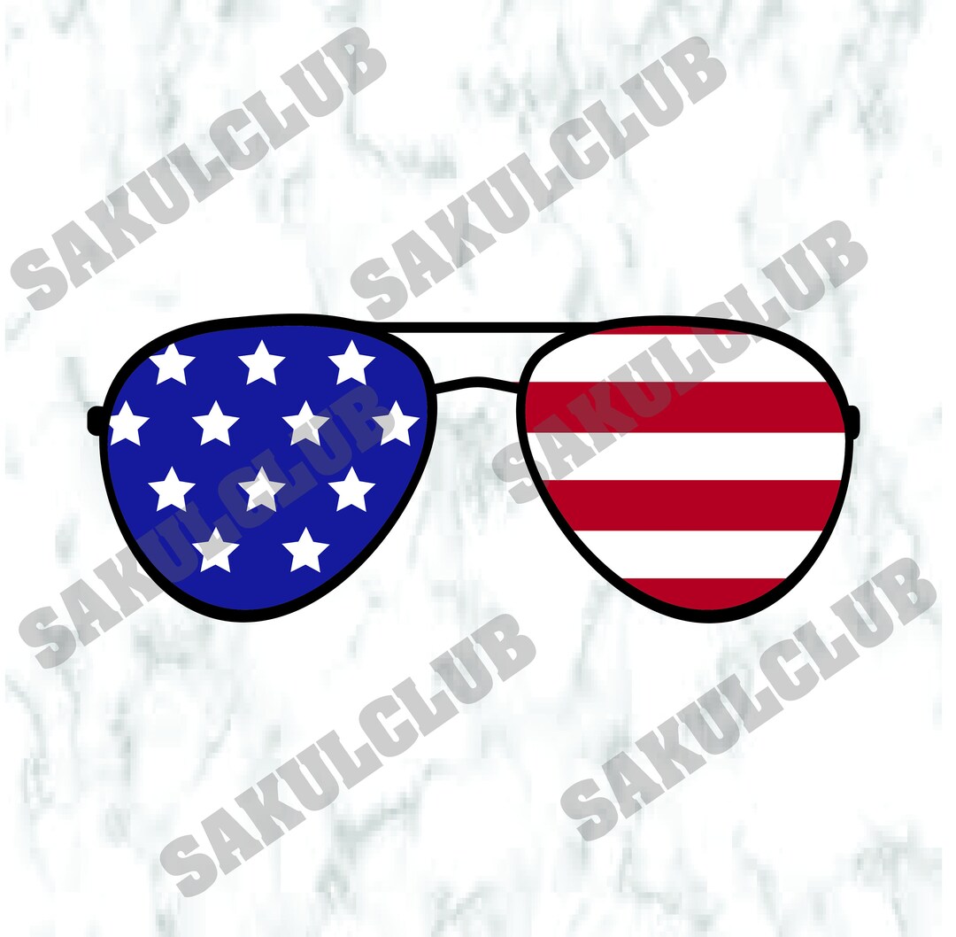Patriotic Sunglasses Svg, American Glasses Svg. July 4th Svg Files for ...