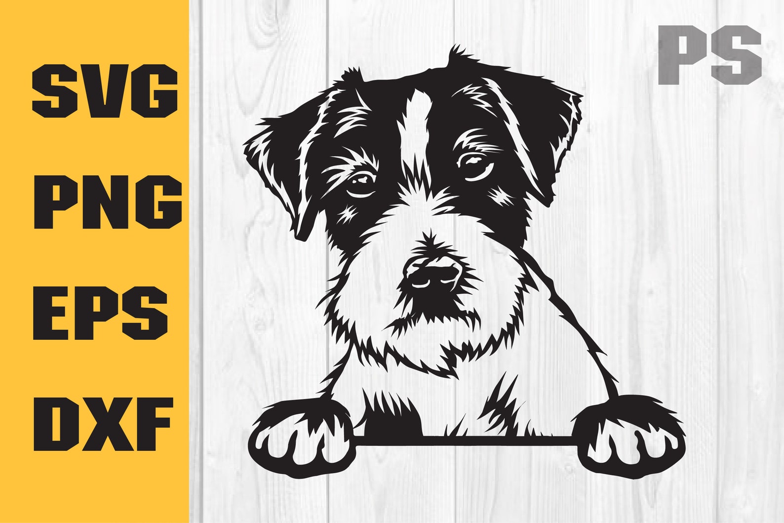 Jack Russell Terrier Svg Peeking Dog Svg Cricut Dog Dxf - Etsy