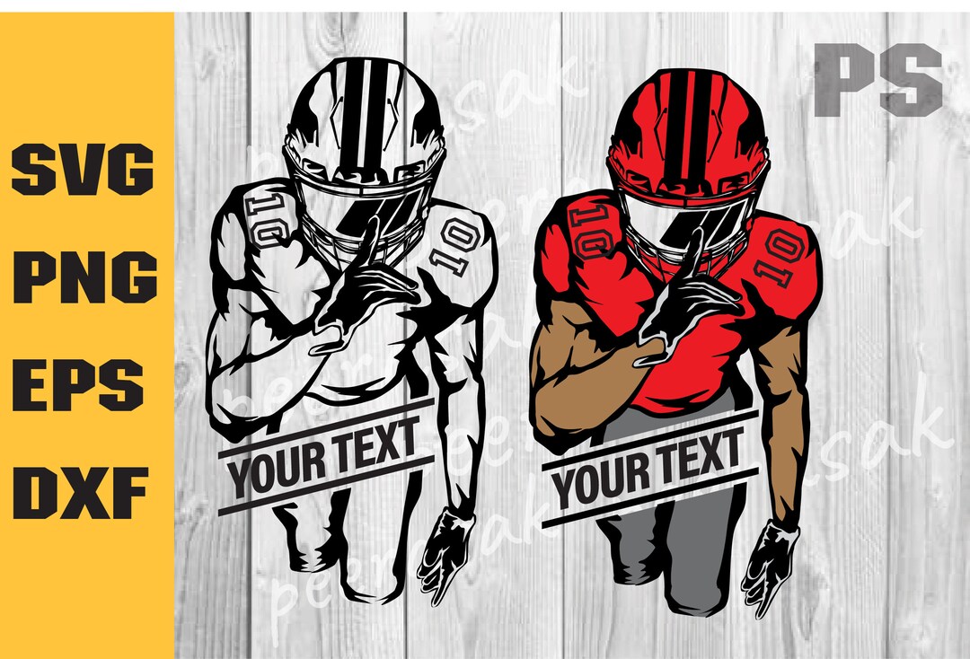 Football Player Svg Football Svg Football Team Football - Etsy