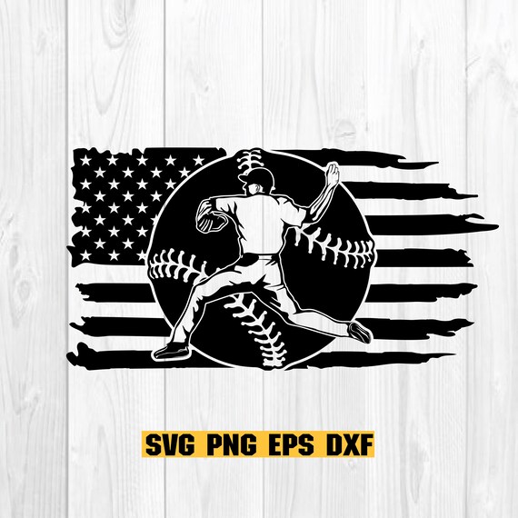 US Baseball Svg Baseball Svg Baseball Player Svg Baseball - Etsy
