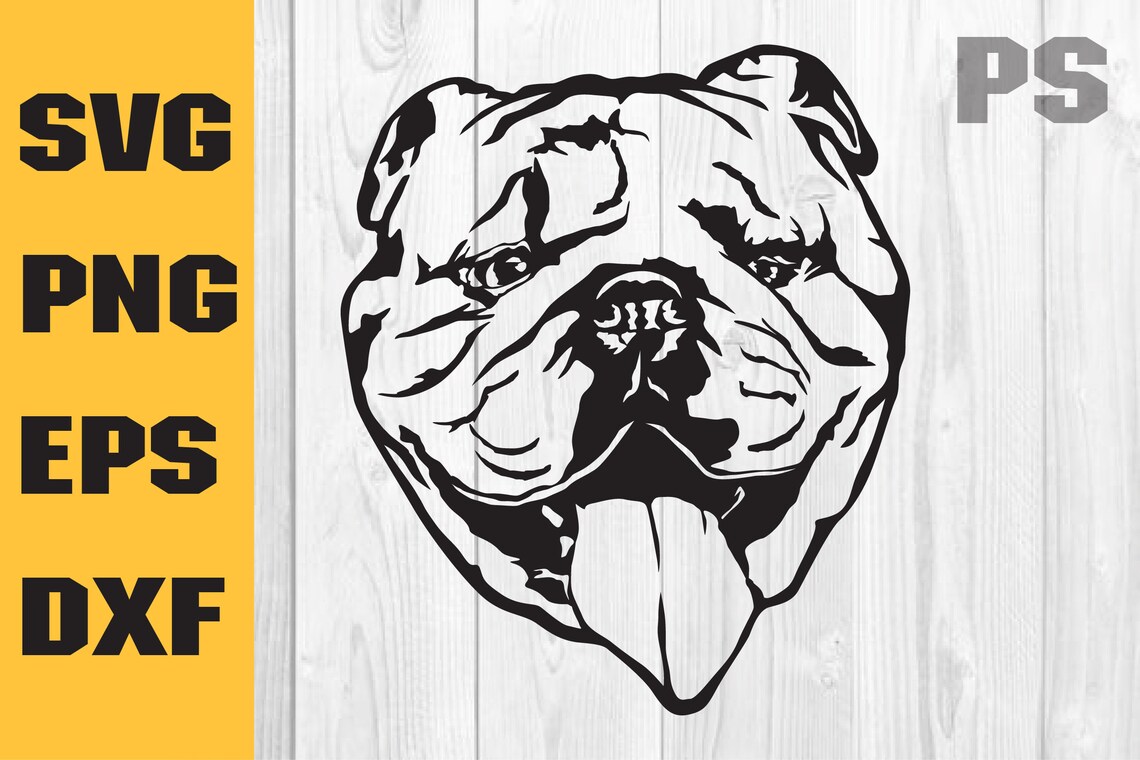 English Bulldog Svg Dog Svg Files for Cricut Plasma Dxf - Etsy