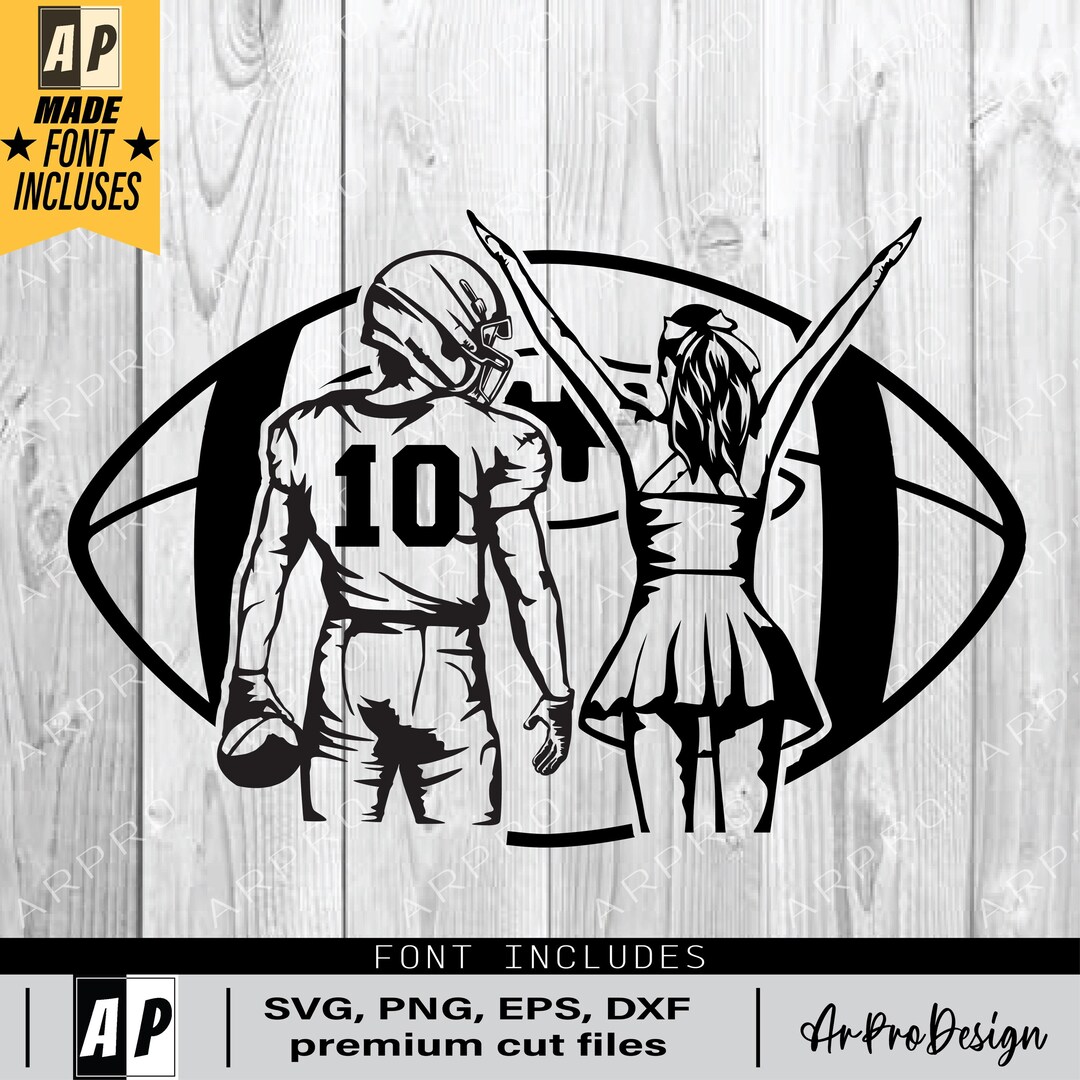 Football Player Svg, Cheerleader Svg, Football Name Svg, Cheer Dance ...