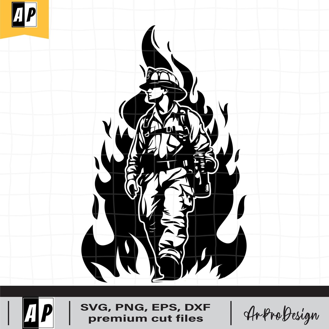 Fire Fighter Svg, Fireman Svg, Firefighter Dad Svg, Firefighter Clipart ...
