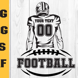 Football Player Svg, Football Svg, Personalized Football Svg, Football ...