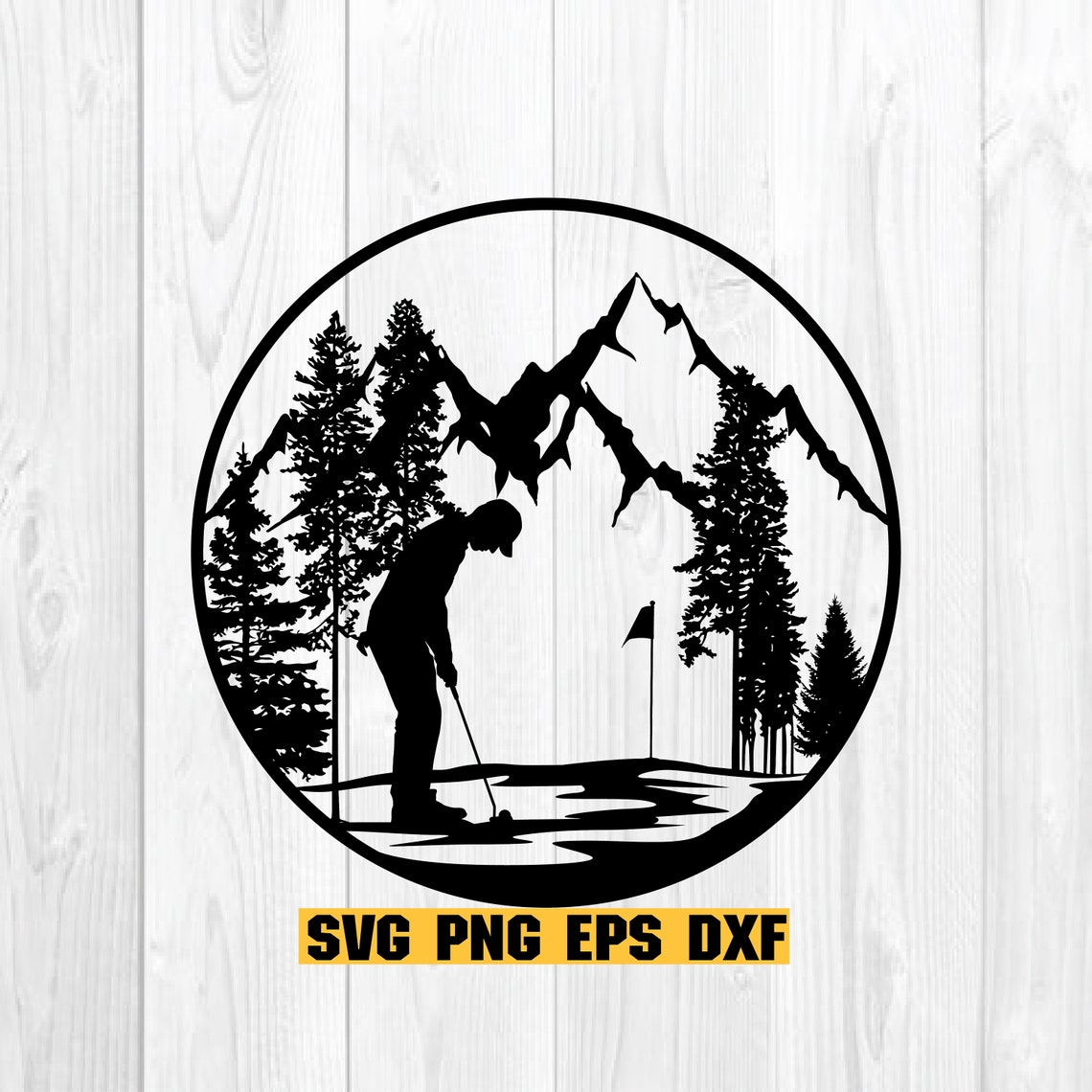 Golf Plate Art Svg Golf Name SVG Golf Svg Last Name Svg | Etsy