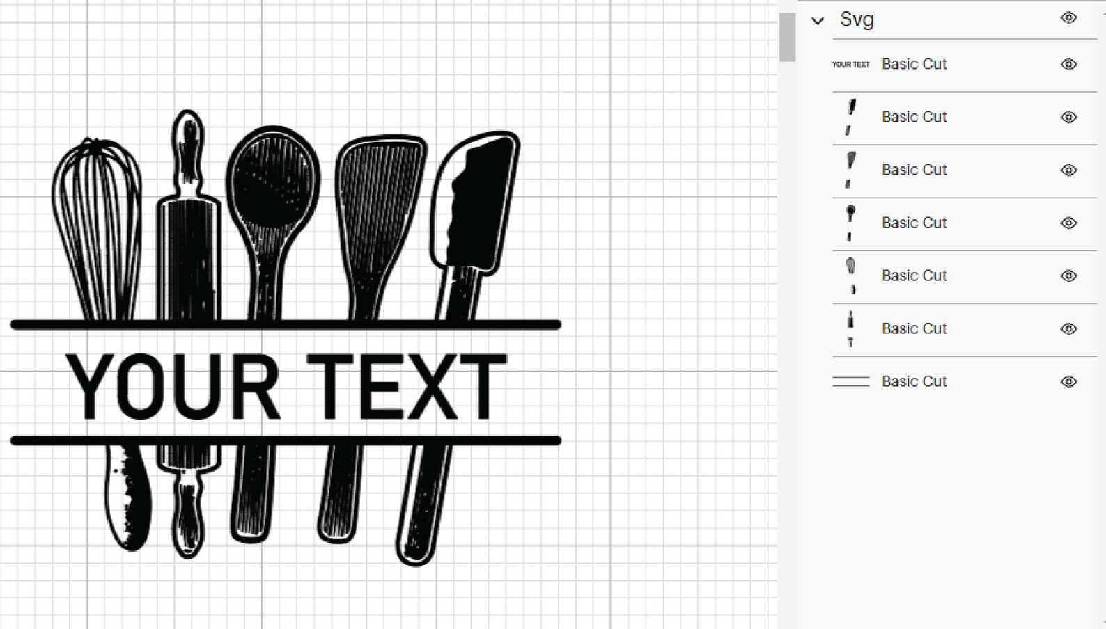 Kitchen Svg Kitchen Split Frame SVG Kitchen Split Monogram - Etsy