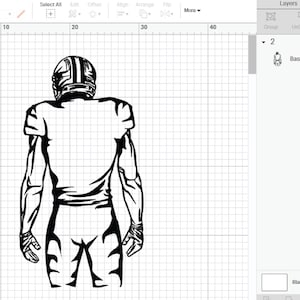 Customizable Football Player SVG, Scalable Vector Graphics for Cricut ...