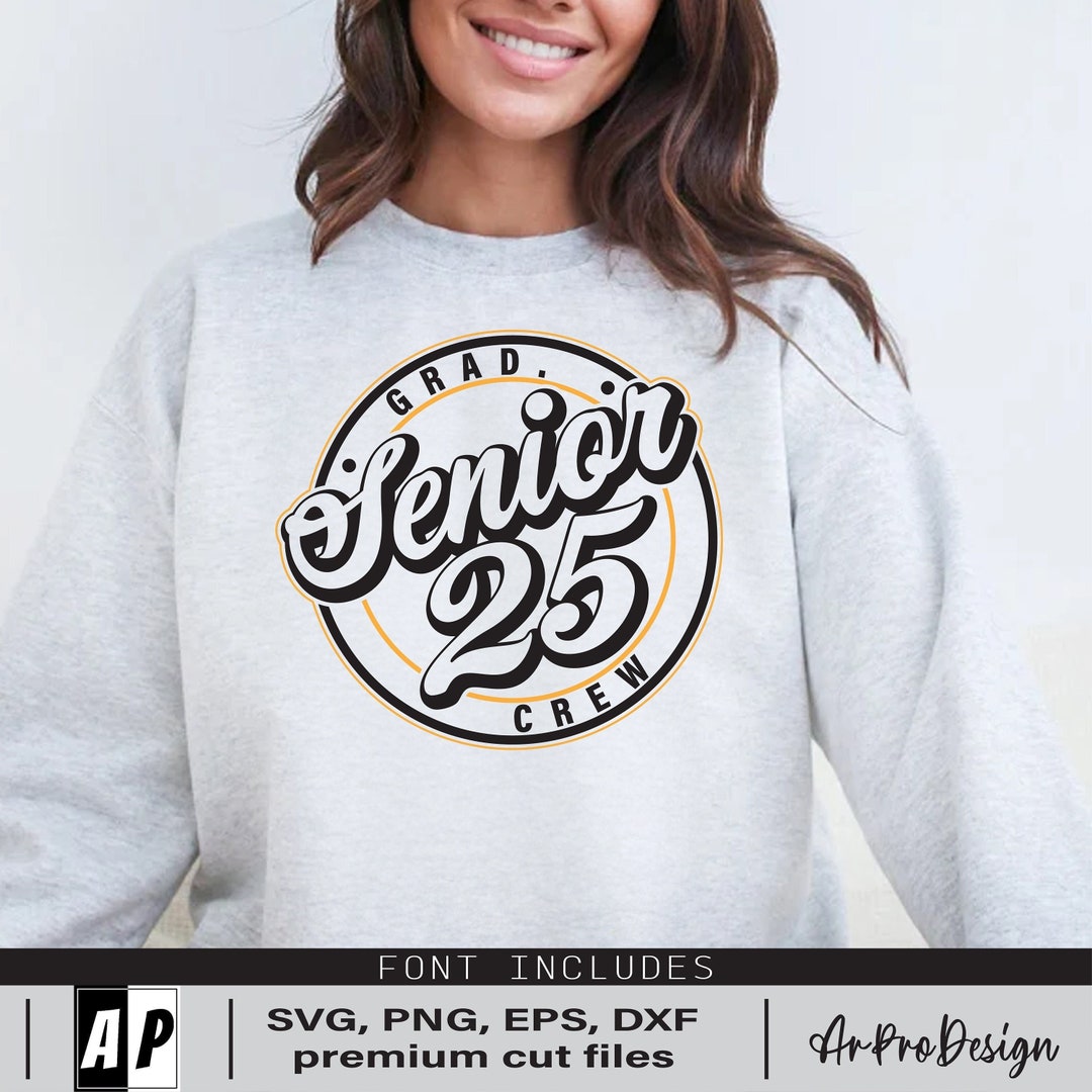 Senior Grad Crew 2025 Svg, Class of 2025 Svg, Graduation 2025, High ...