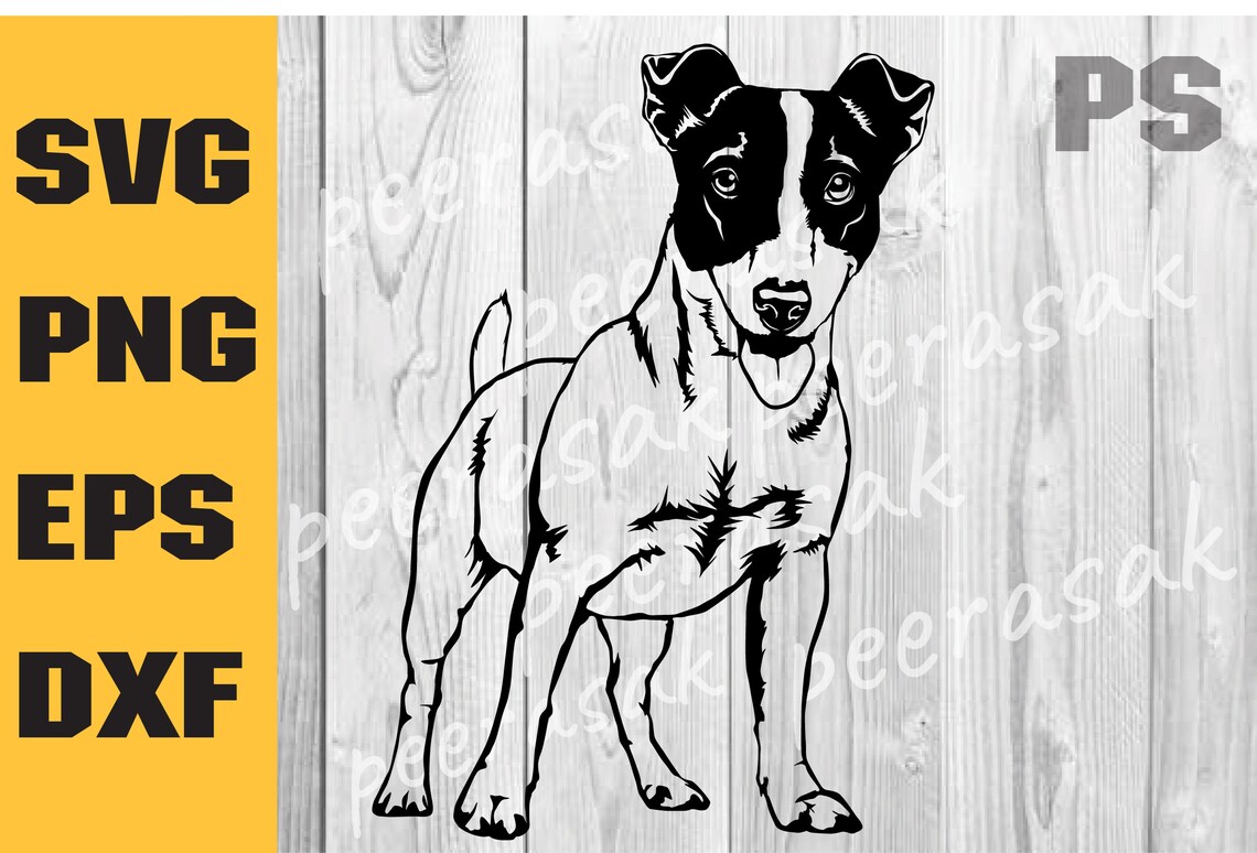 Jack Russell Terrier Svg Silhouettes Dxf Dog SVG Files for - Etsy