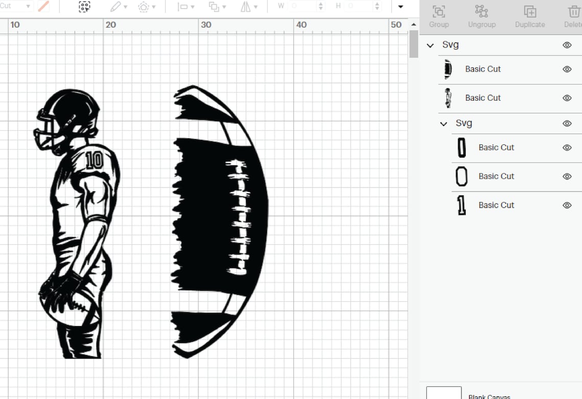 Football Player Svg Colored Layers Footballsvg Football - Etsy