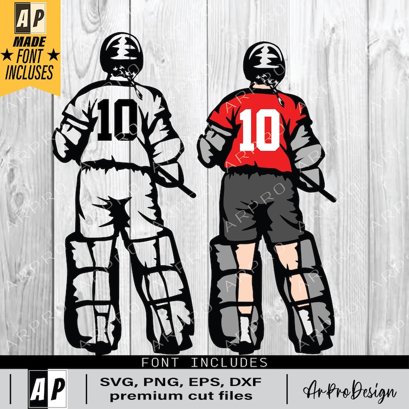 Hockey Goalkeeper Svg - Etsy UK