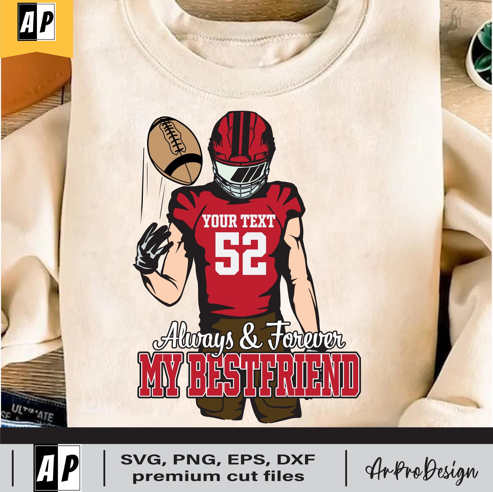Football Svg Png, Football Bestfriend, Football Always & Forever My ...