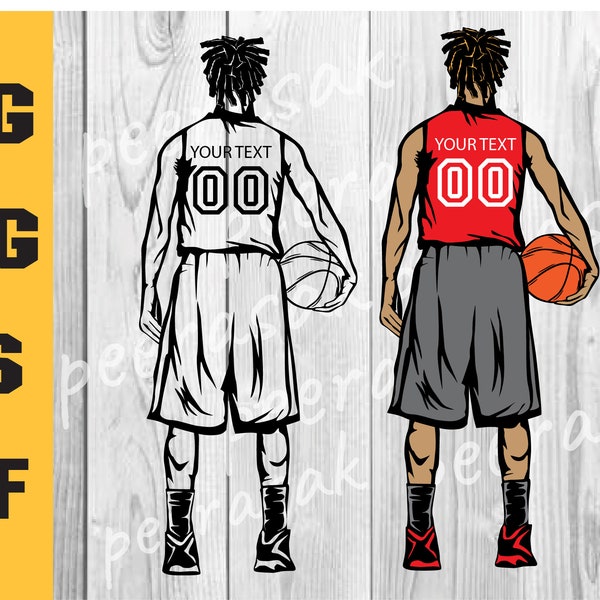 Basketball Player Svg - Etsy