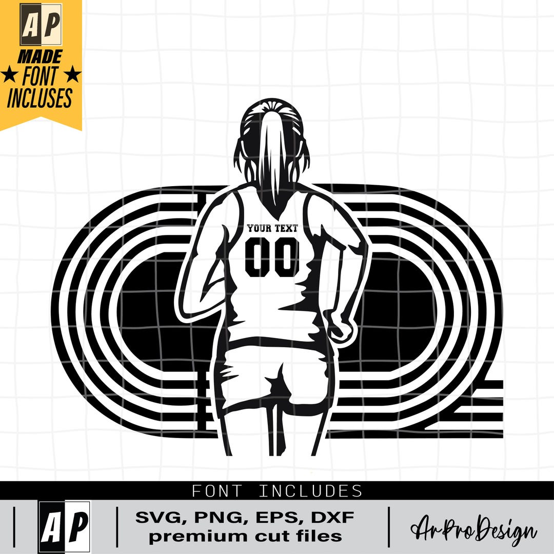 Track and Field Girl Player Svg, Personalized Name, Track and Field Svg ...