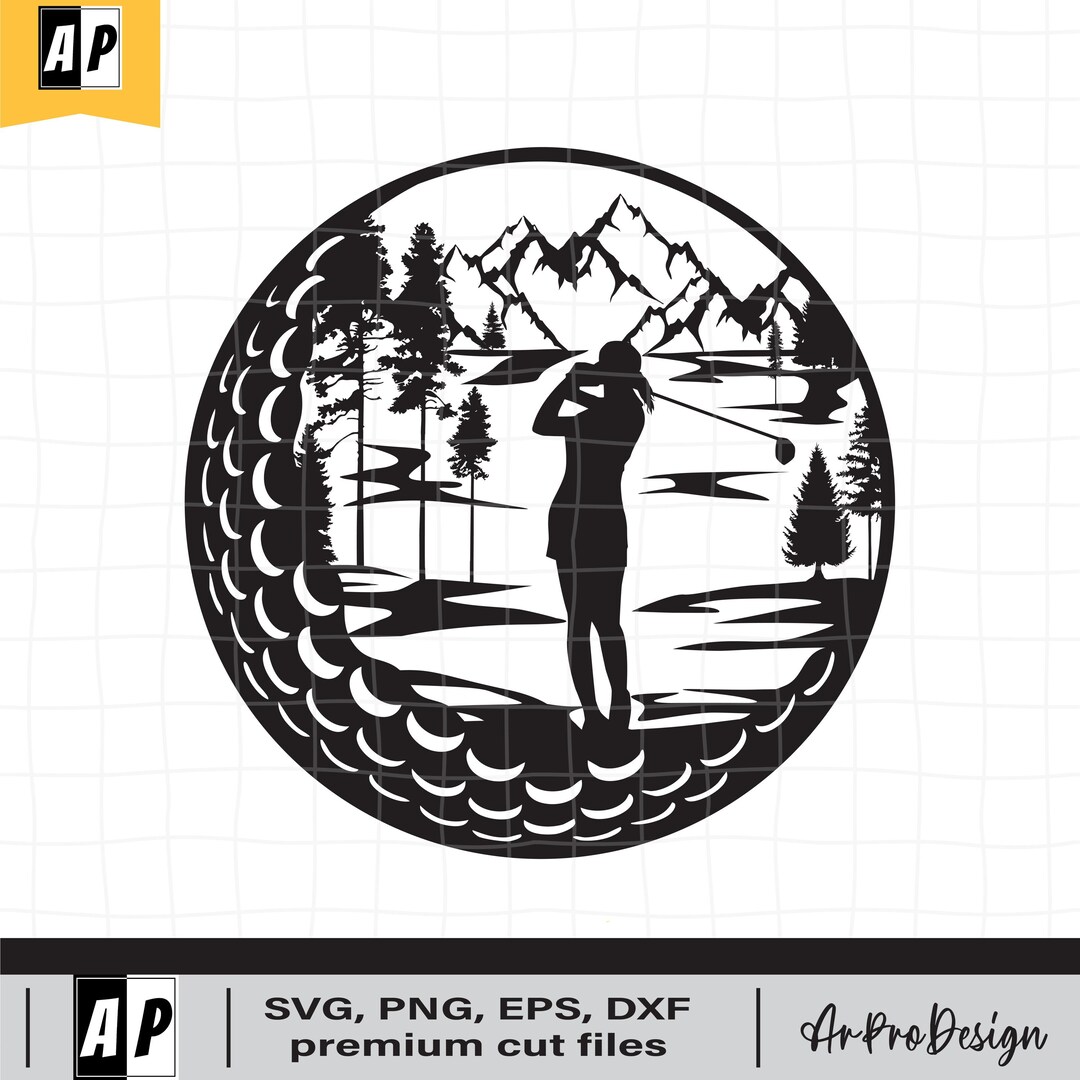 Golfing SVG, Golfer Svg, Golf Ball Svg, Golfing Cut Files, Glowforge ...